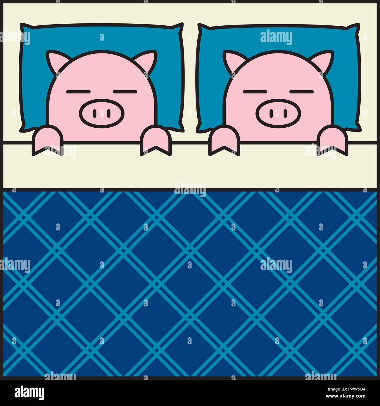 Couple snore bed Stock Vector Images - Alamy