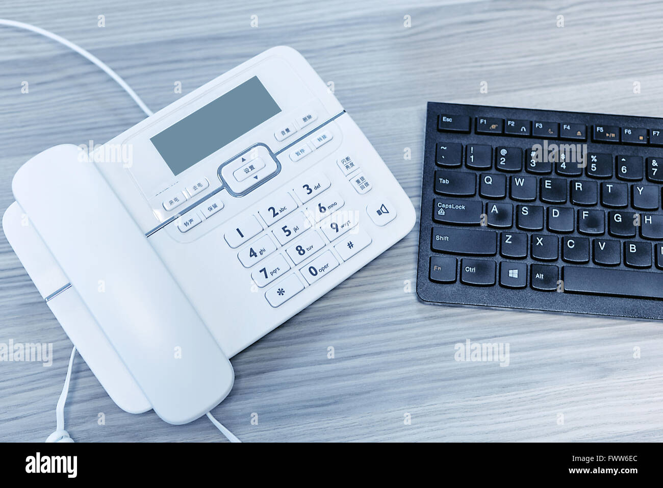 phone and keyboard Stock Photo - Alamy