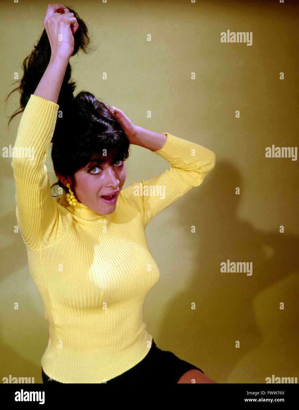 Deutsche Sängerin und Schauspielerin Dunja Rajter, Deutschland 1960er ...