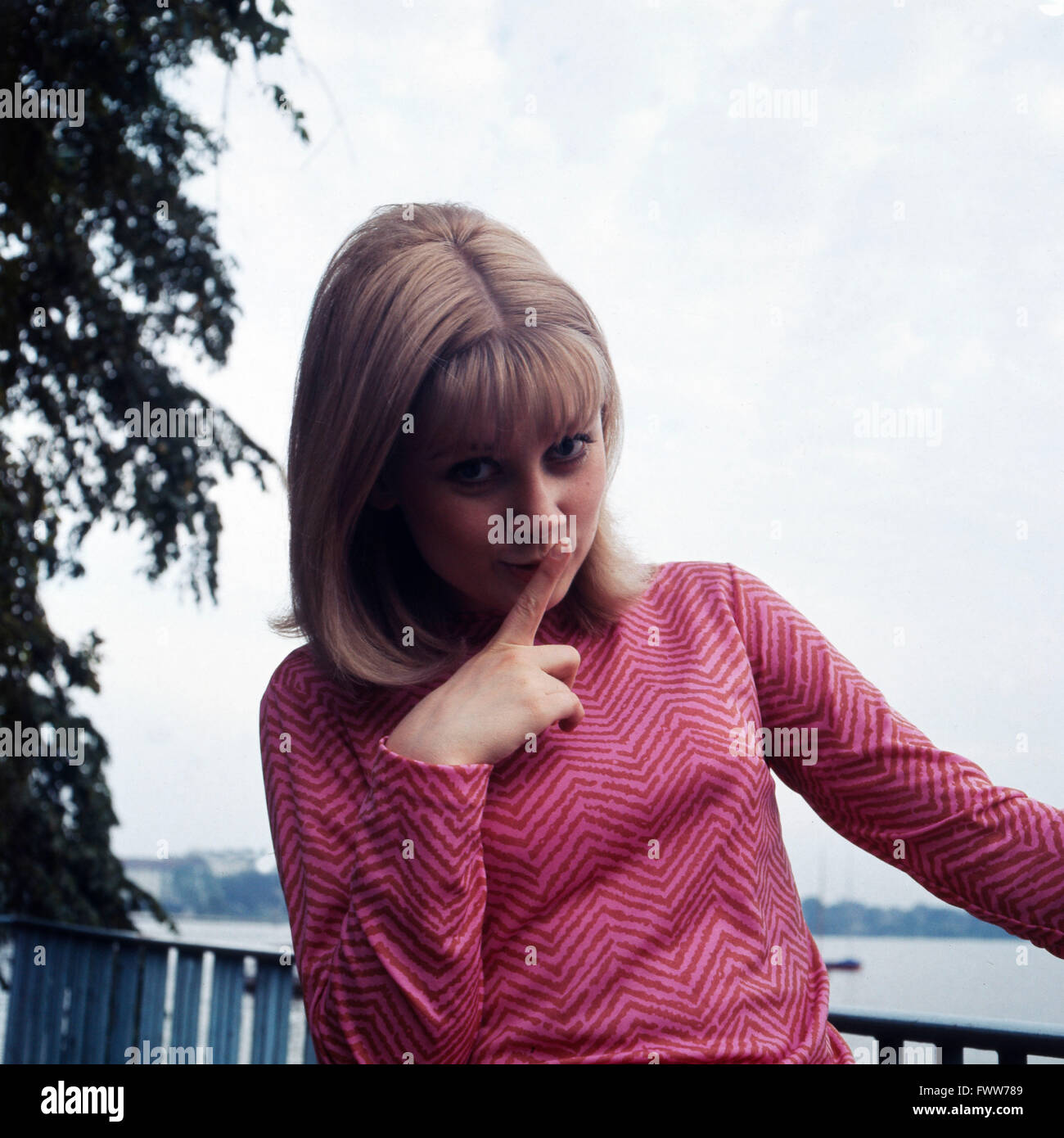 Dänische Sängerin Gitte Haenning, Deutschland 1970er Jahre. Danish ...