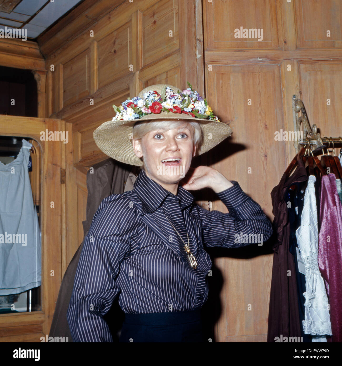 Dänische Sängerin Gitte Haenning, Deutschland 1970er Jahre. Danish ...