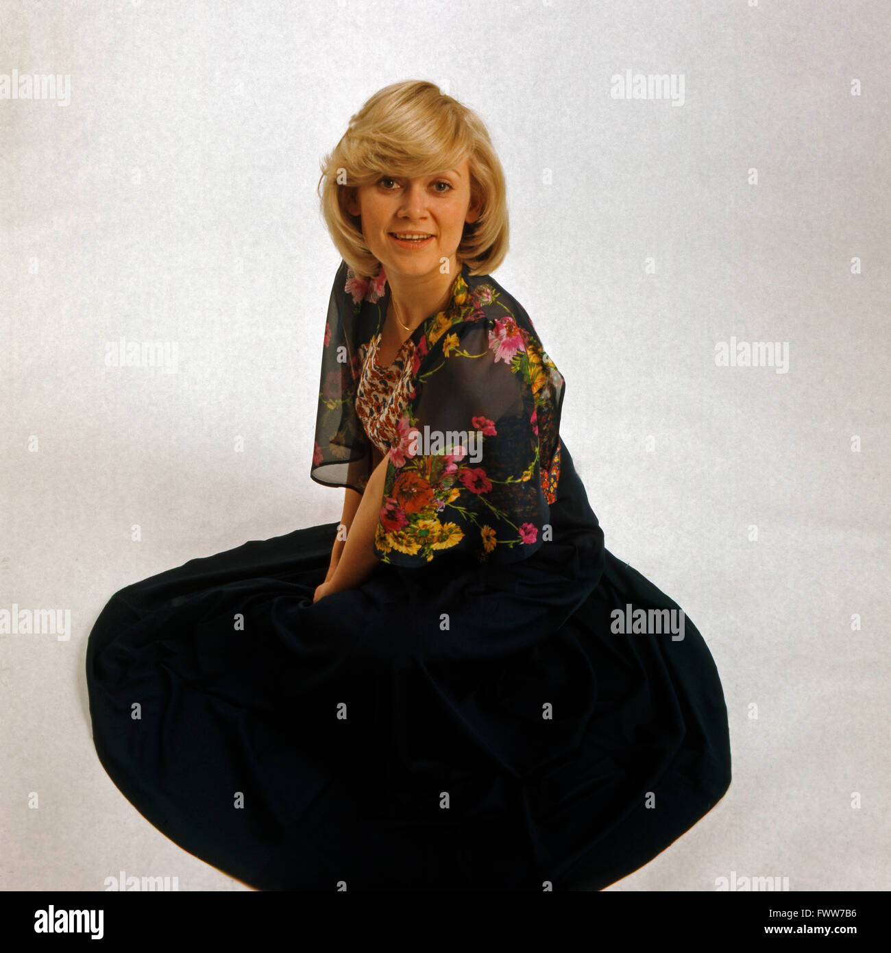 Dänische Sängerin Gitte Haenning bei einem Fotoshooting, Deutschland ...