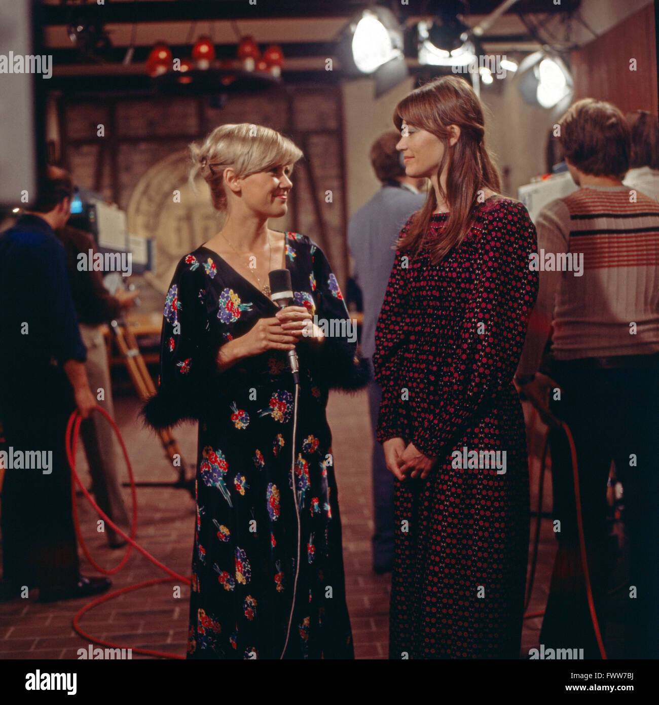 Dänische Sängerin Gitte Haenning, Deutschland 1970er Jahre. Danish ...