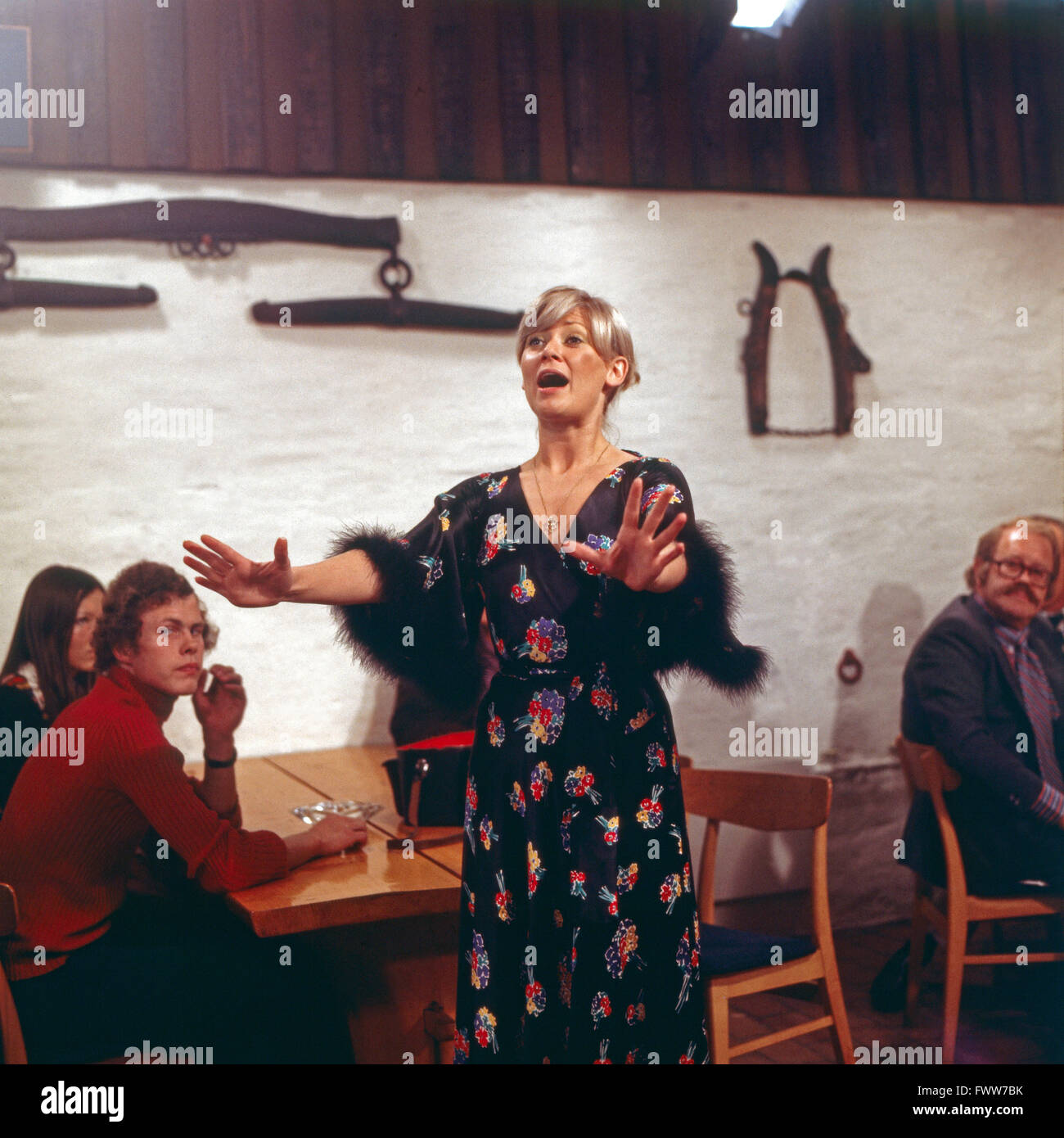 Dänische Sängerin Gitte Haenning, Deutschland 1970er Jahre. Danish ...