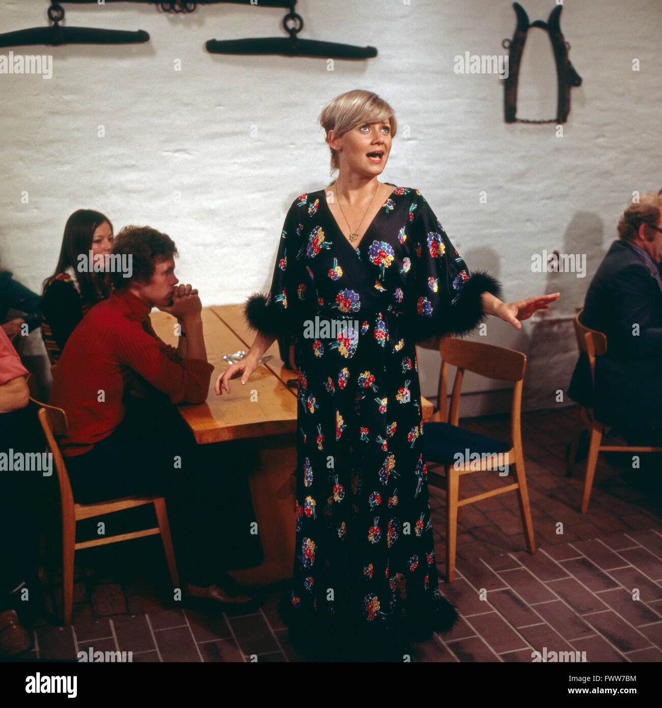 Dänische Sängerin Gitte Haenning, Deutschland 1970er Jahre. Danish ...