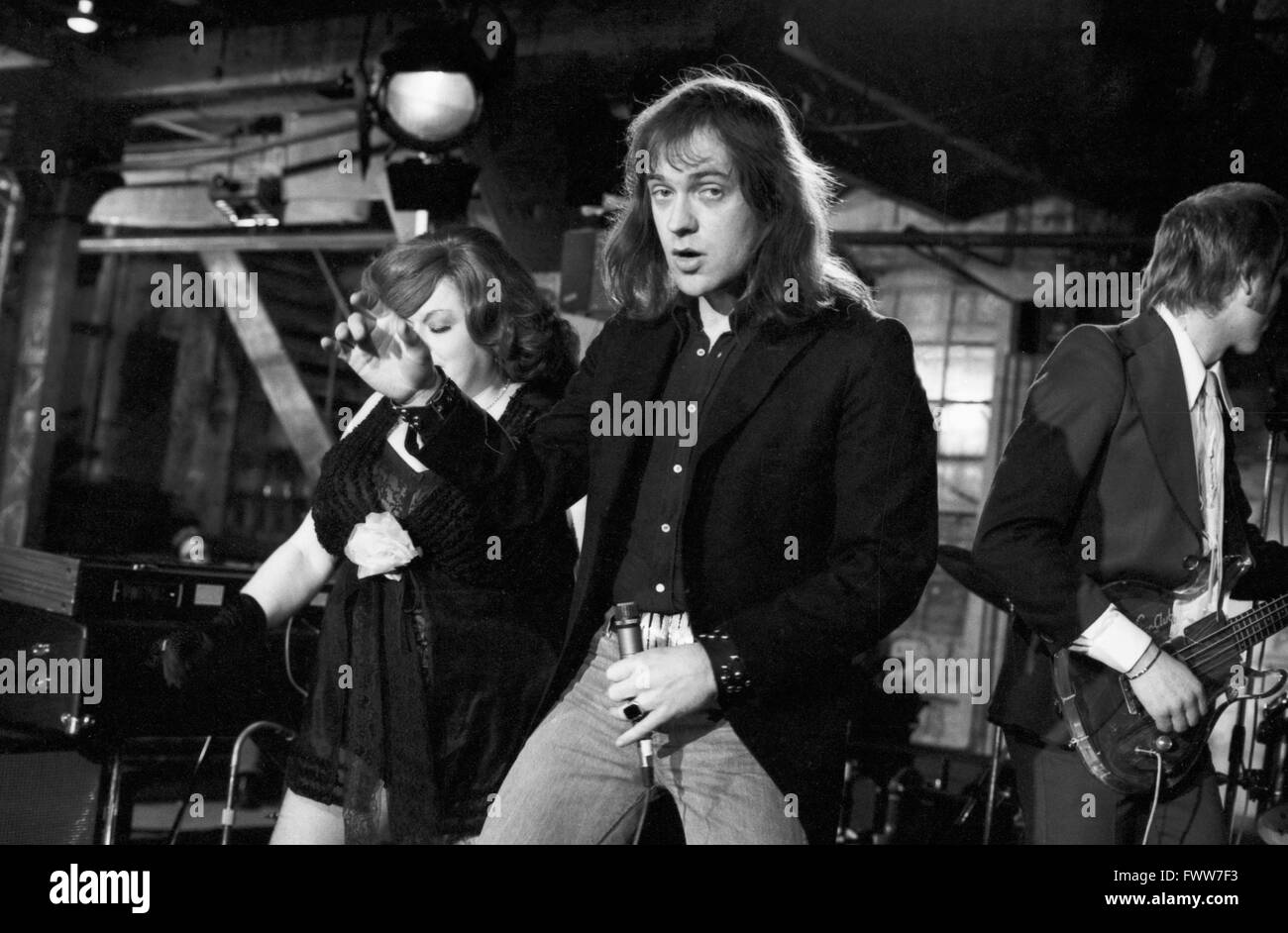 Deutscher Rocksänger Udo Lindenberg in Aktion, Deutschland 1970er Jahre ...