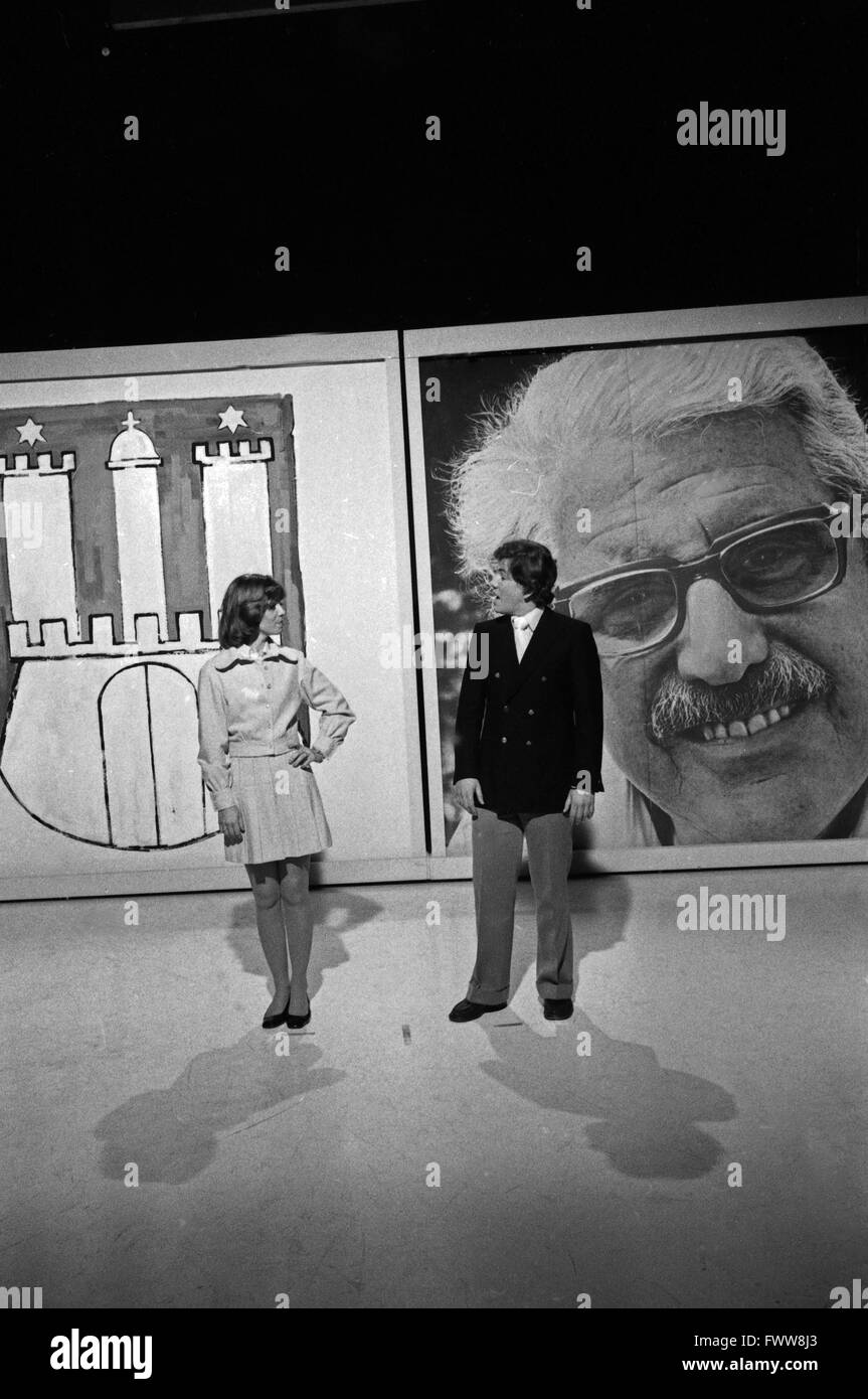 Treffem der beiden Volksschauspieler Heidi Mahler und Peter Millowitsch ...