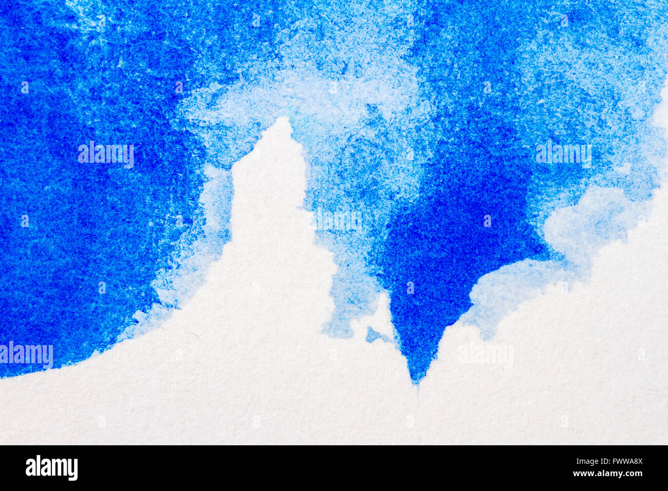 Abstract hand drawn blue watercolor paints background Stock Photo - Alamy