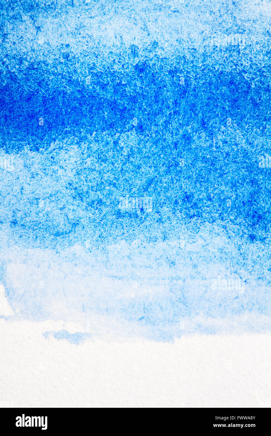 Abstract hand drawn blue watercolor paints background Stock Photo - Alamy