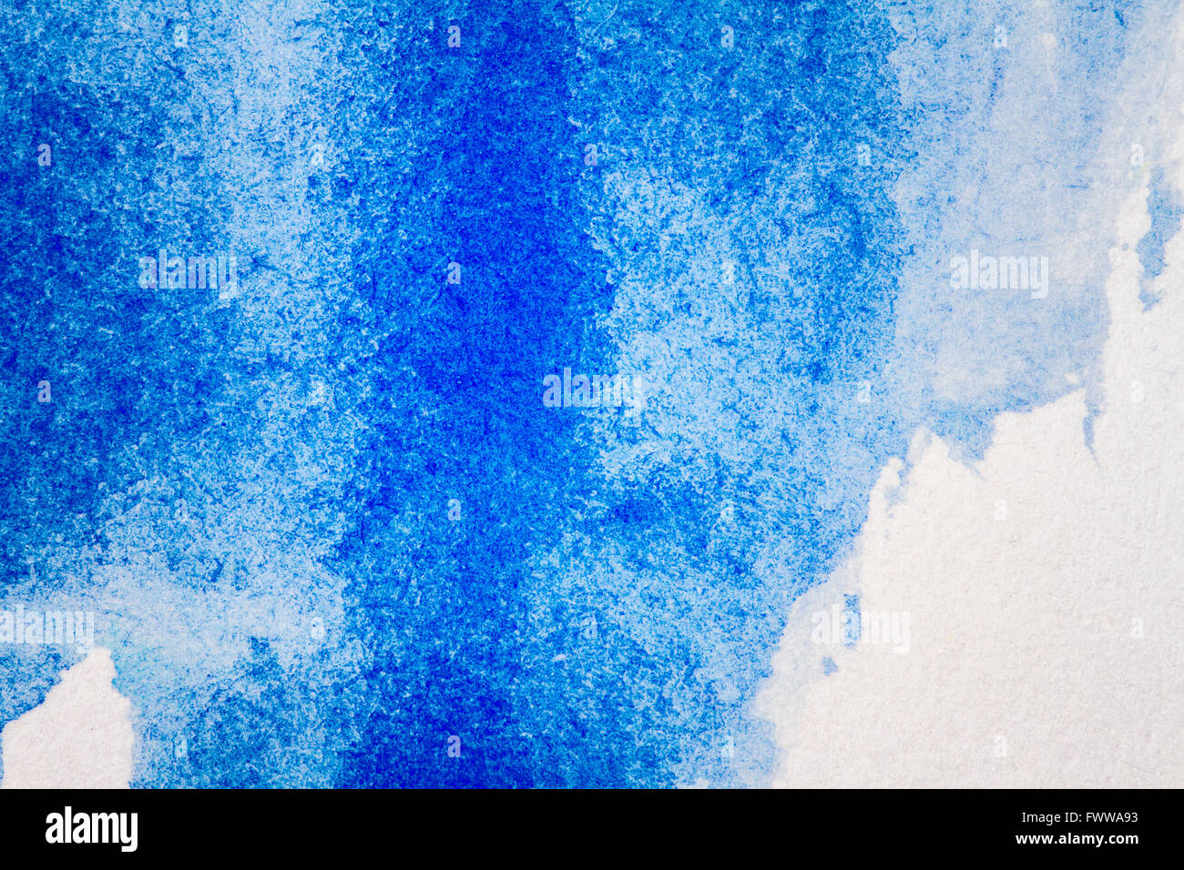 Abstract hand drawn blue watercolor paints background Stock Photo - Alamy