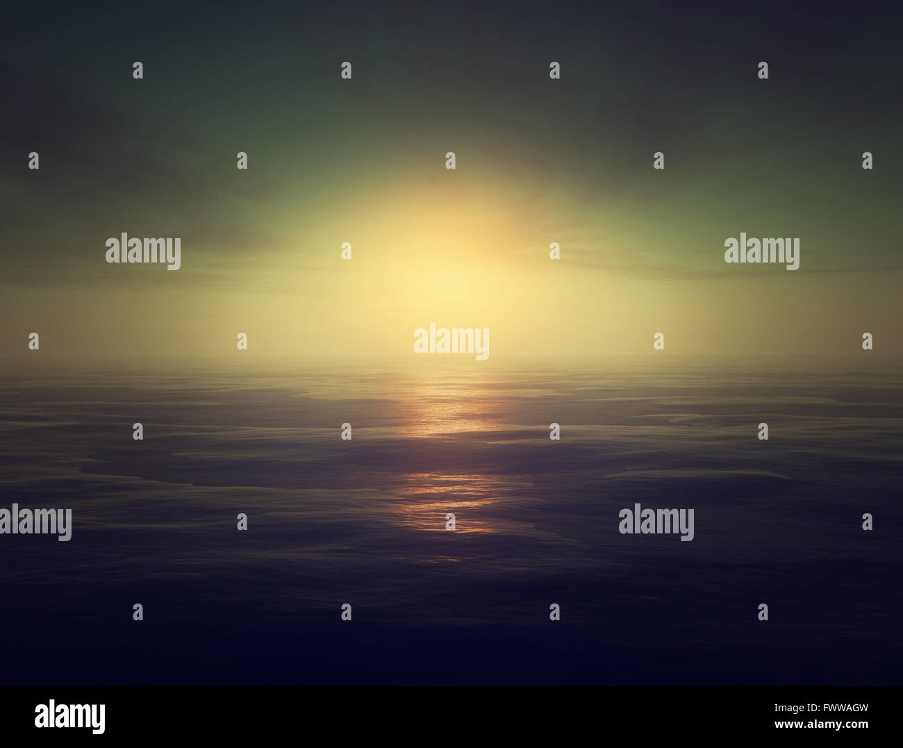fantasy scene tranquil ocean Stock Photo - Alamy