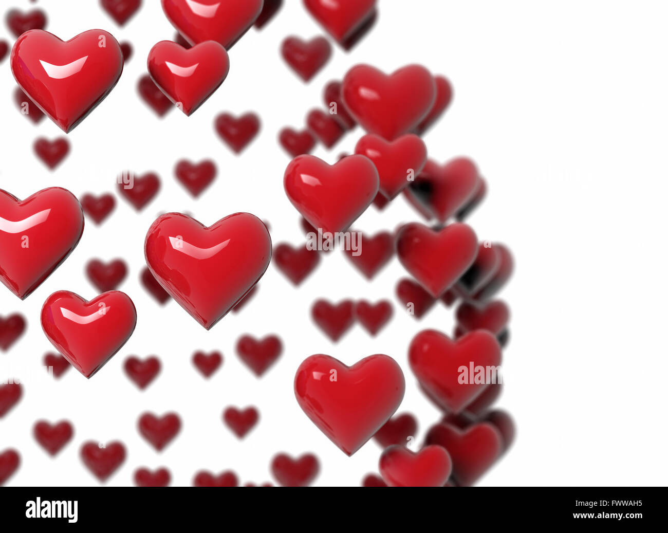 3d render of 3D hearts Stock Photo - Alamy
