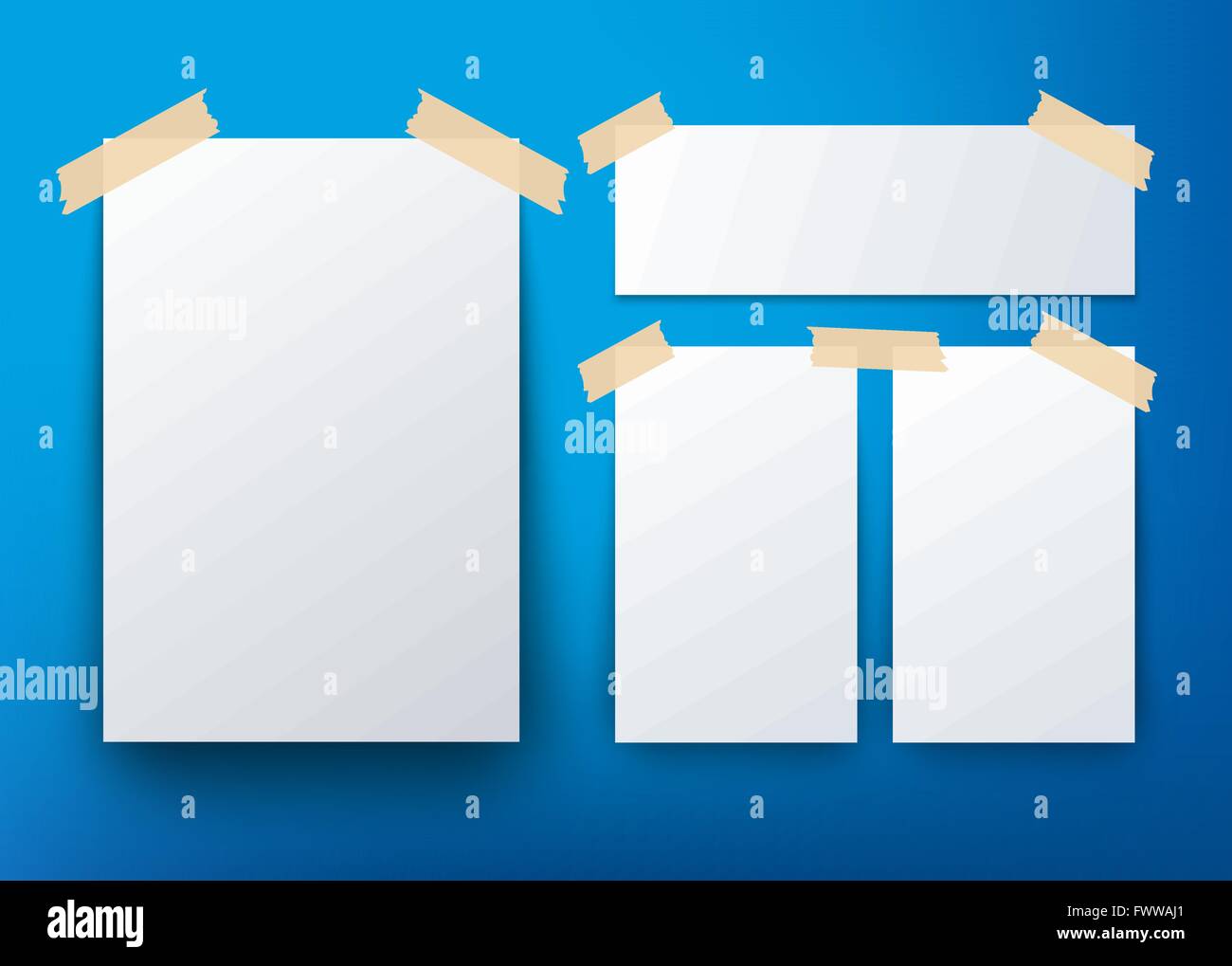 Blue business brochure cover Stock Vector Images - Alamy