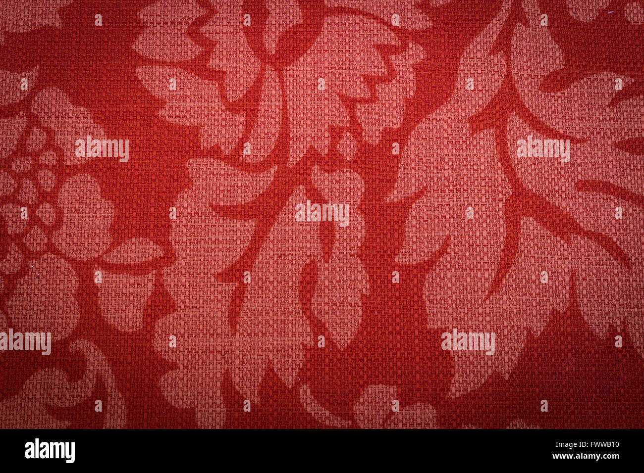 Rustic canvas fabric texture in red color Stock Photo - Alamy