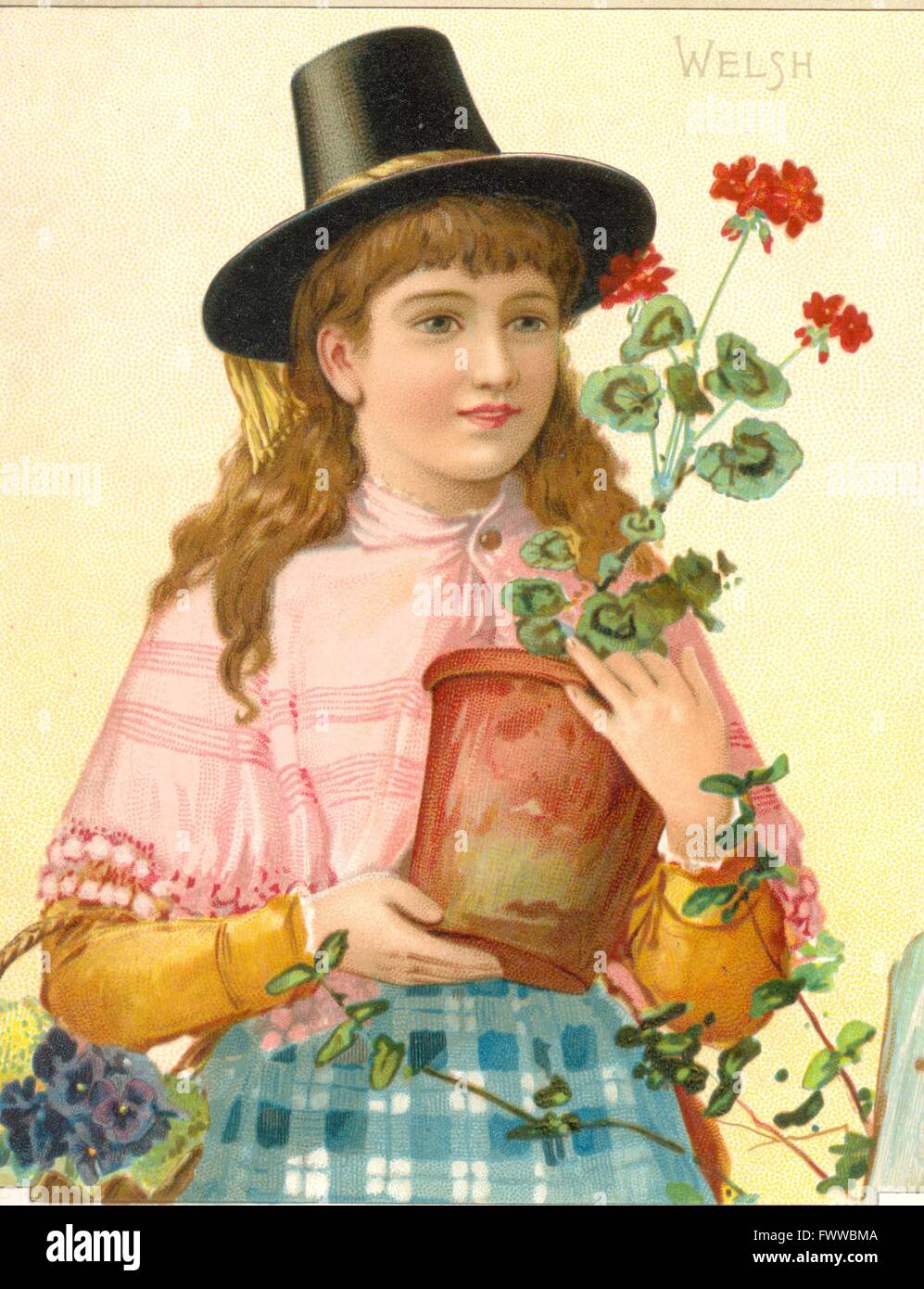 Stereotypical portrait of Welsh girl Stock Photo - Alamy