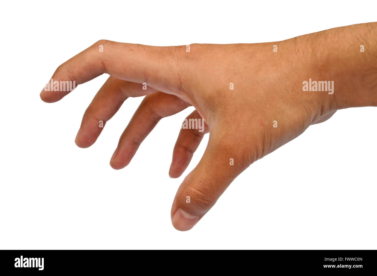 Male Hand Grabbing Pose Stock Photo - Alamy