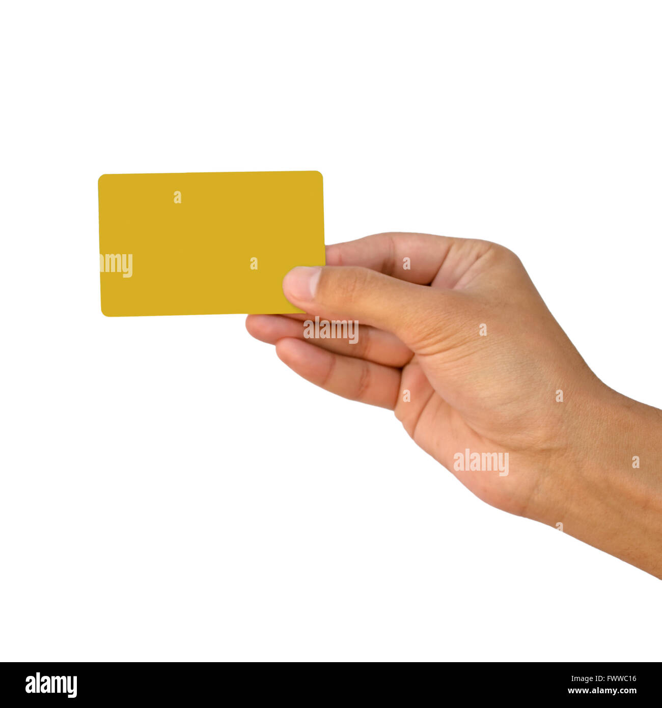 Hand holding card Stock Photo - Alamy
