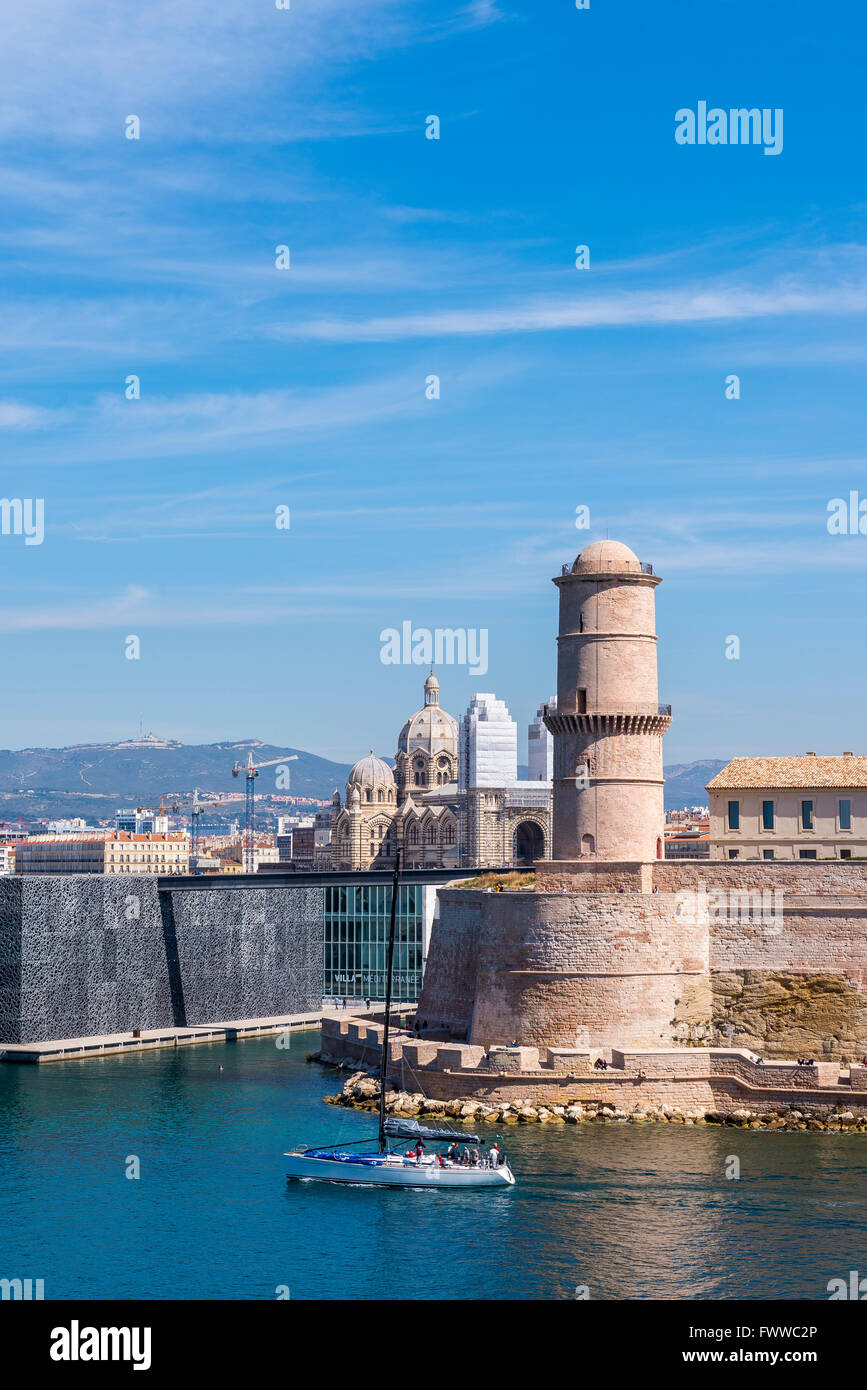 Fort st Jean Marseille Bouche du rhone France Stock Photo - Alamy