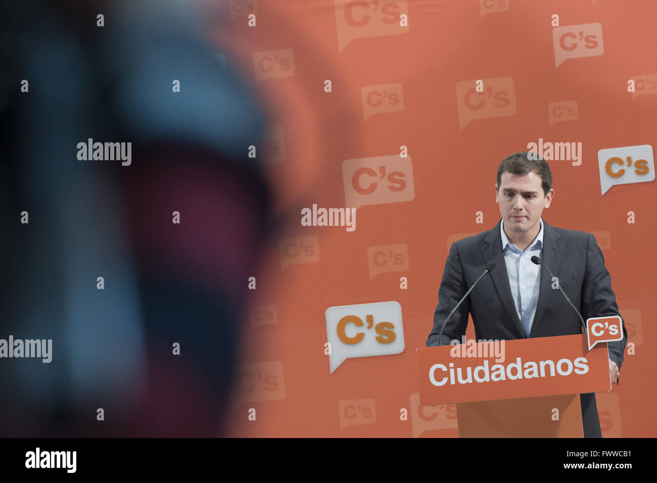Leader of the Citizen Spanish political party Albert Rivera attends a ...