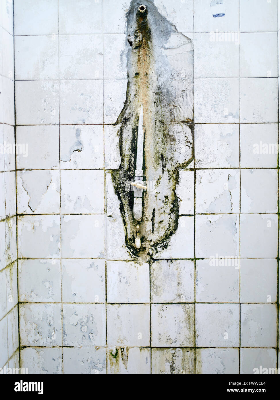 old exterior shower Stock Photo - Alamy