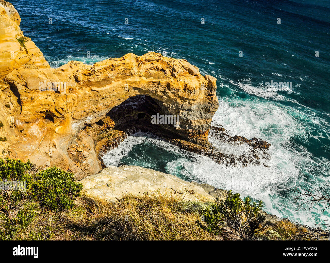 The great ocean road. Arch Stock Photo - Alamy