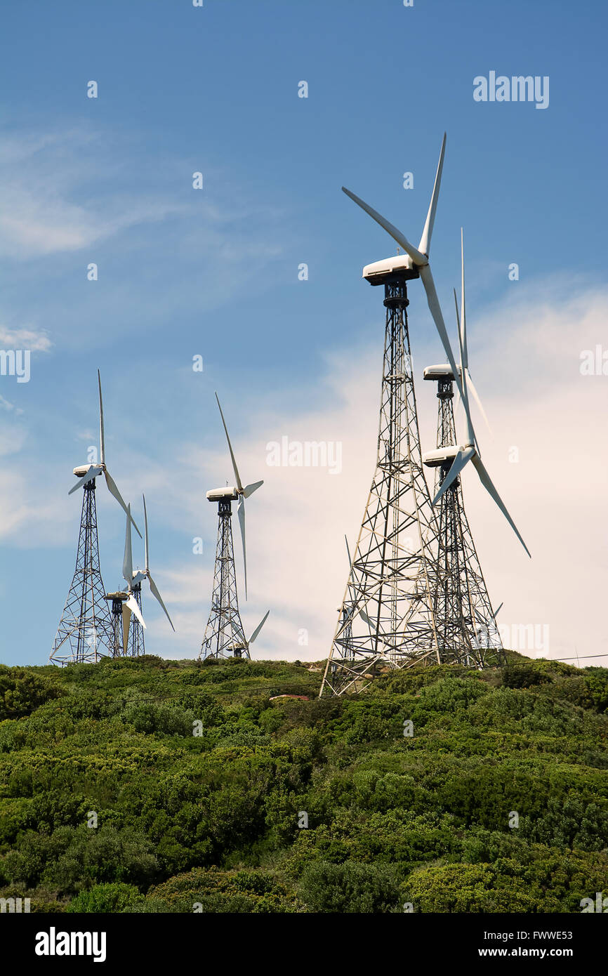 Wind turbine on green field hi-res stock photography and images - Alamy