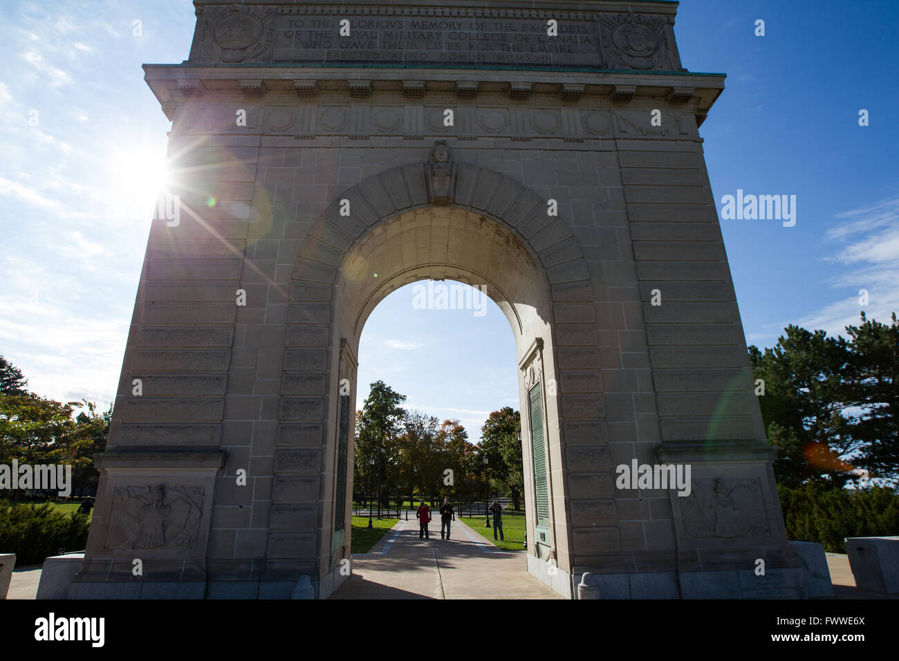 The arch at RMC in Kingston, Ont., on Oct. 11, 2014 Stock Photo - Alamy