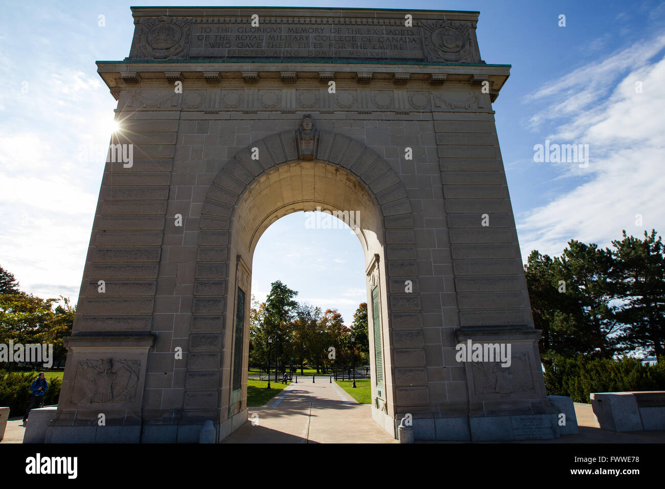 The arch at RMC in Kingston, Ont., on Oct. 11, 2014 Stock Photo - Alamy