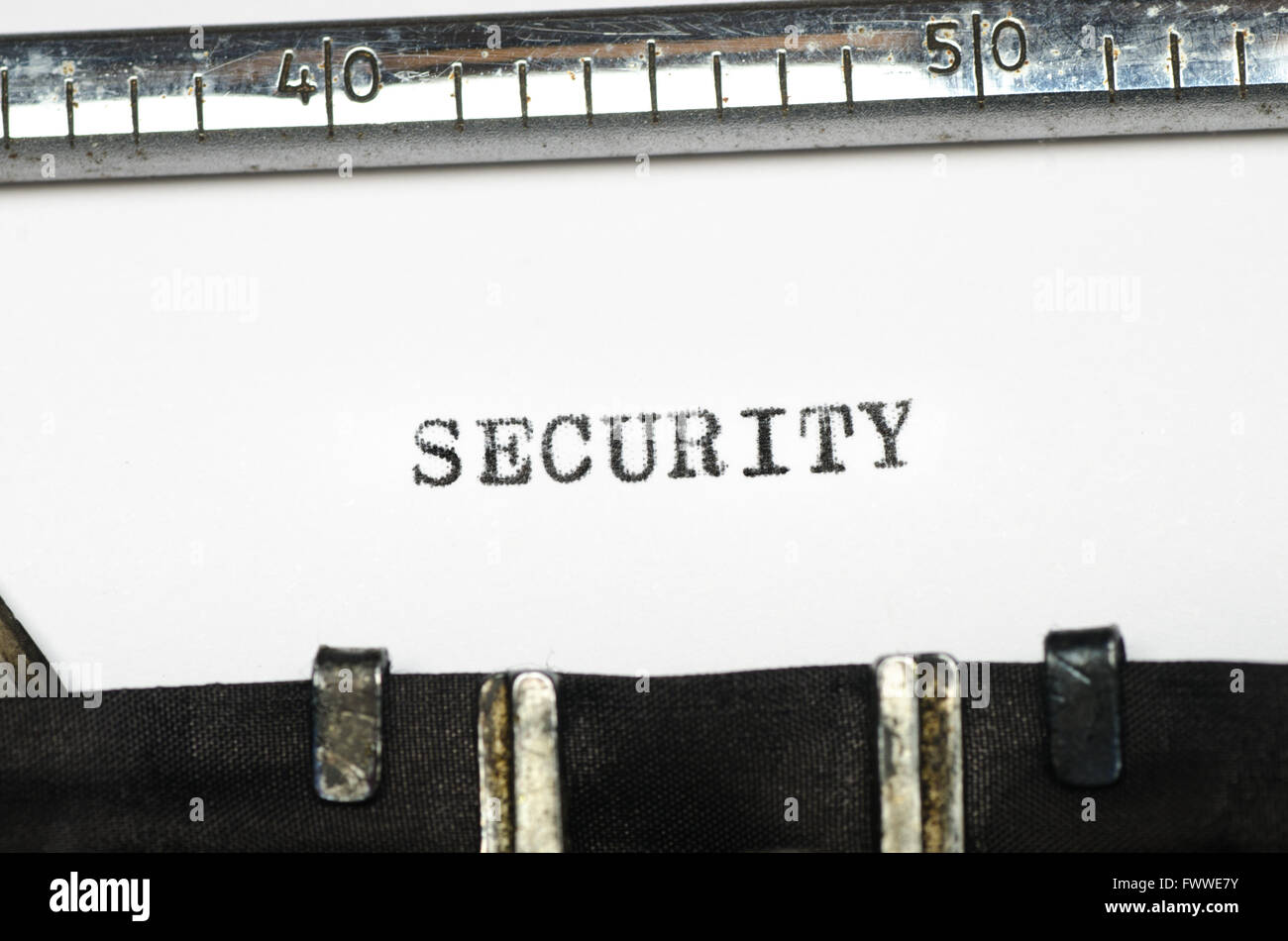 Security word retro font hi-res stock photography and images - Alamy
