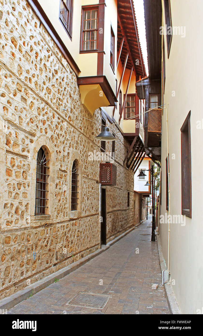 Narrow Street in Antalya, Turkey Stock Photo - Alamy