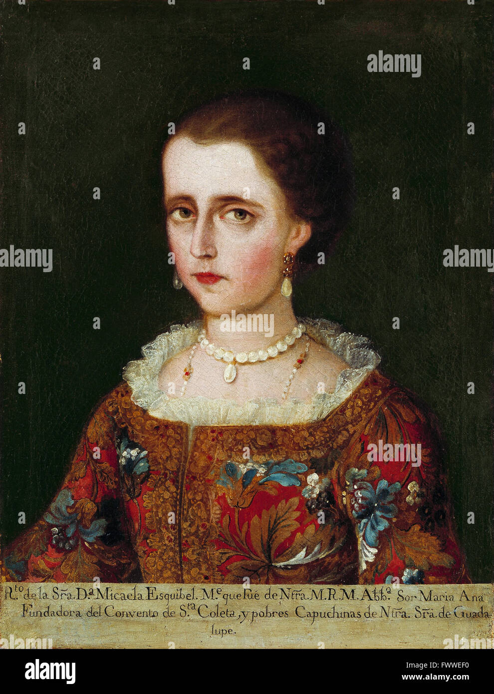 Mexico - Portrait of Dona Micaela Esquibel - Denver Art Museum Stock ...
