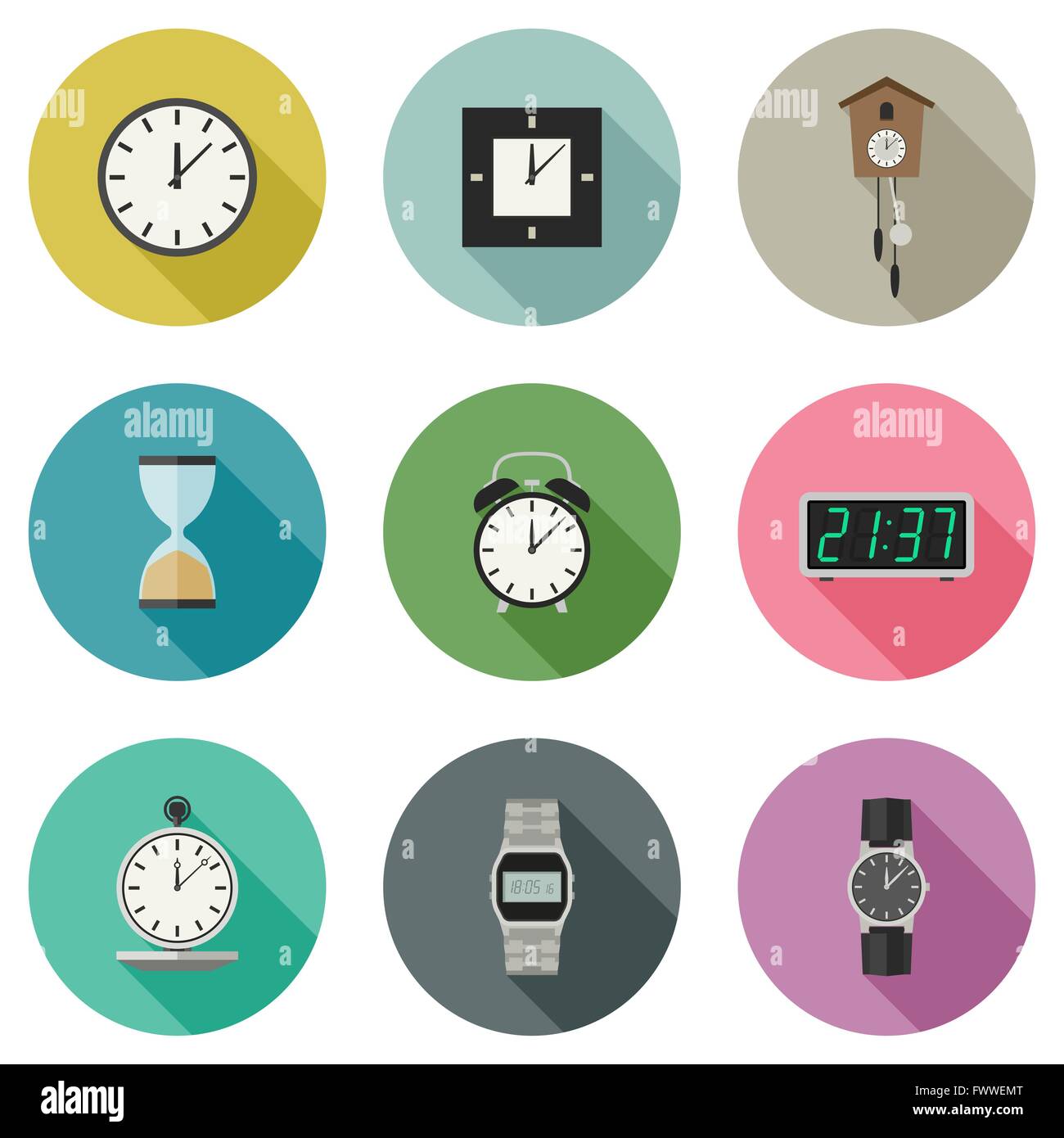 Timer and clock Stock Vector Images - Alamy