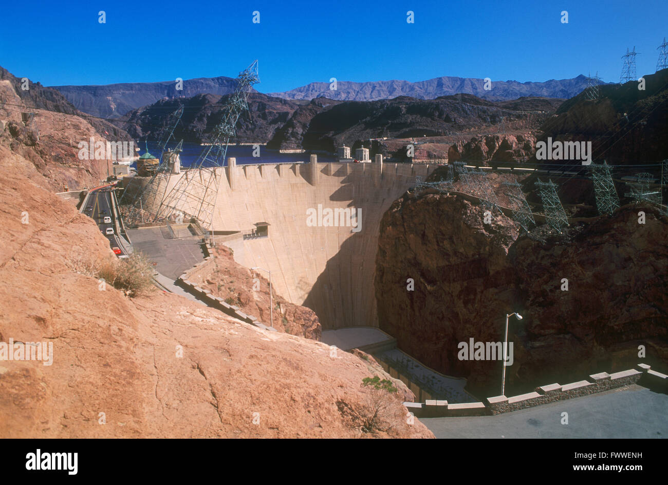The Hoover Dam, Arizona - Nevada, U.S.A Stock Photo - Alamy