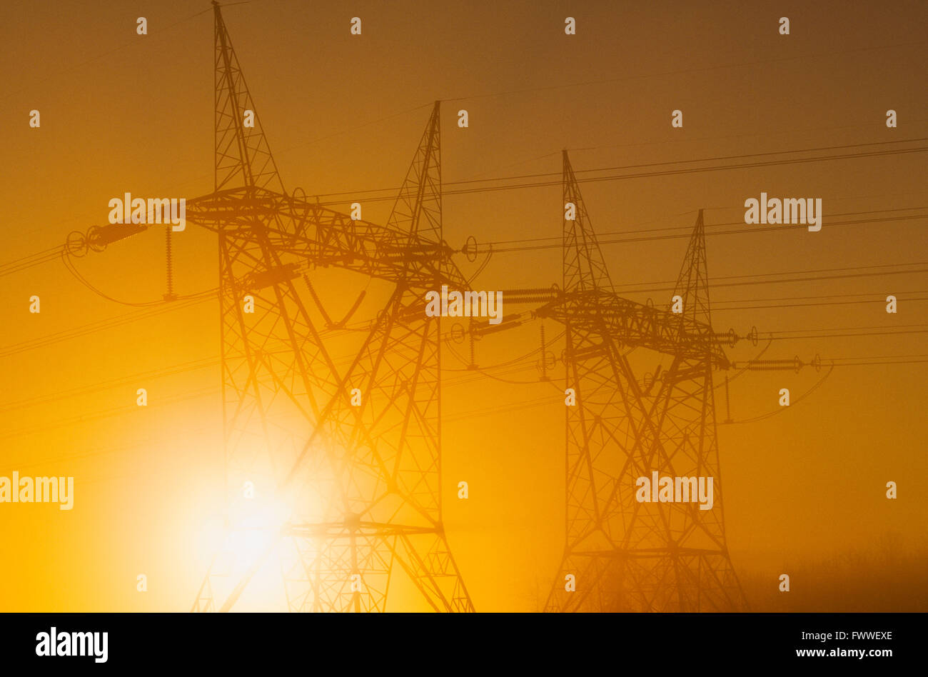 Power transmission lines hi-res stock photography and images - Alamy