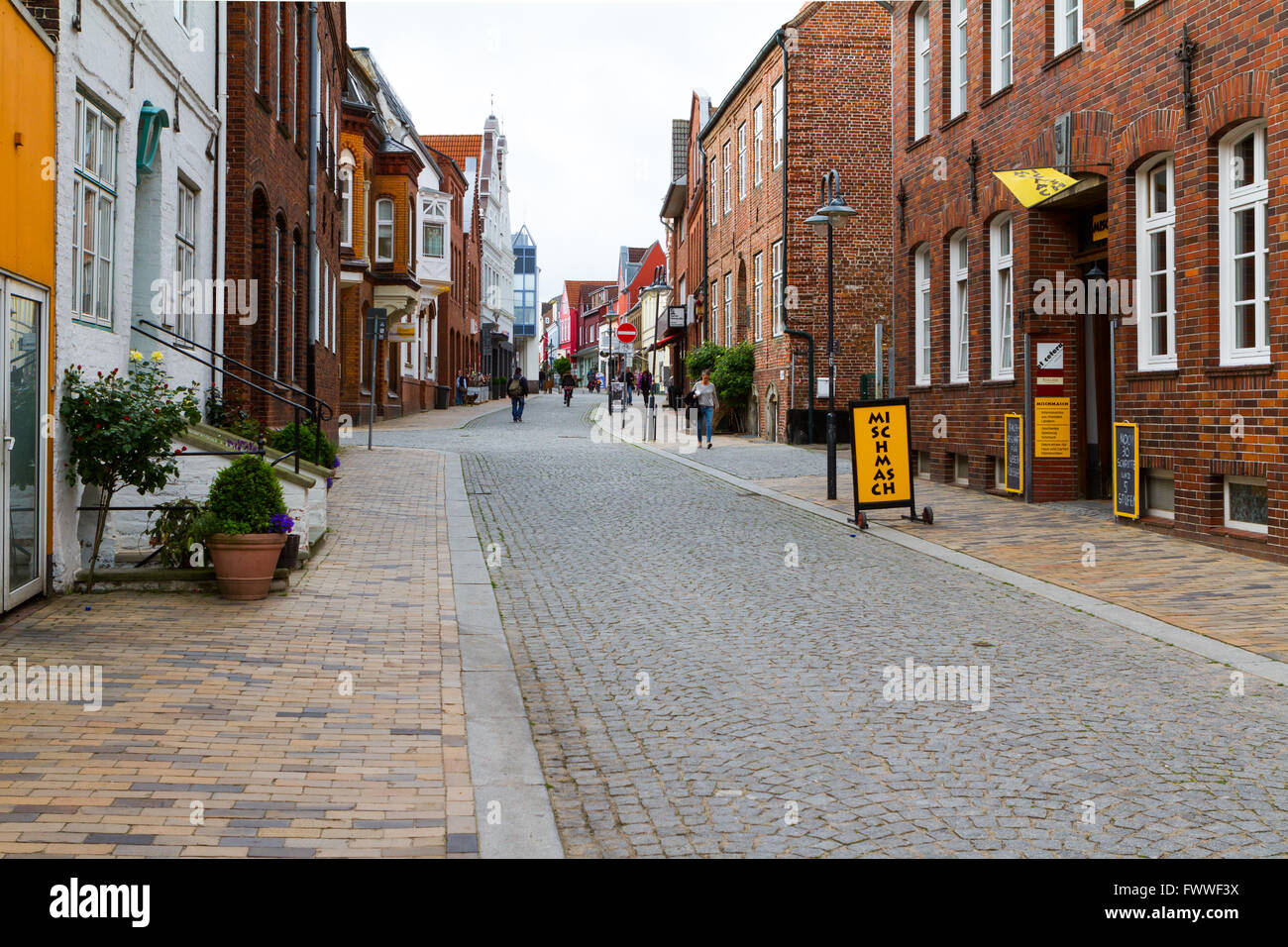Old town of Husum Stock Photo - Alamy