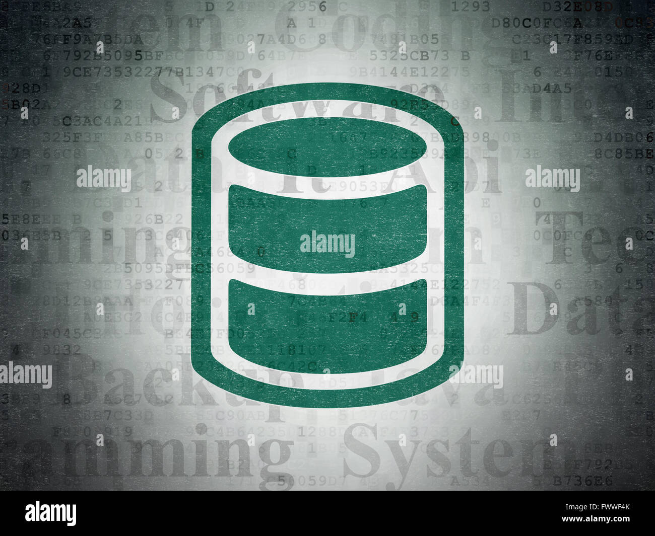 Software concept: Database on Digital Paper background Stock Photo - Alamy