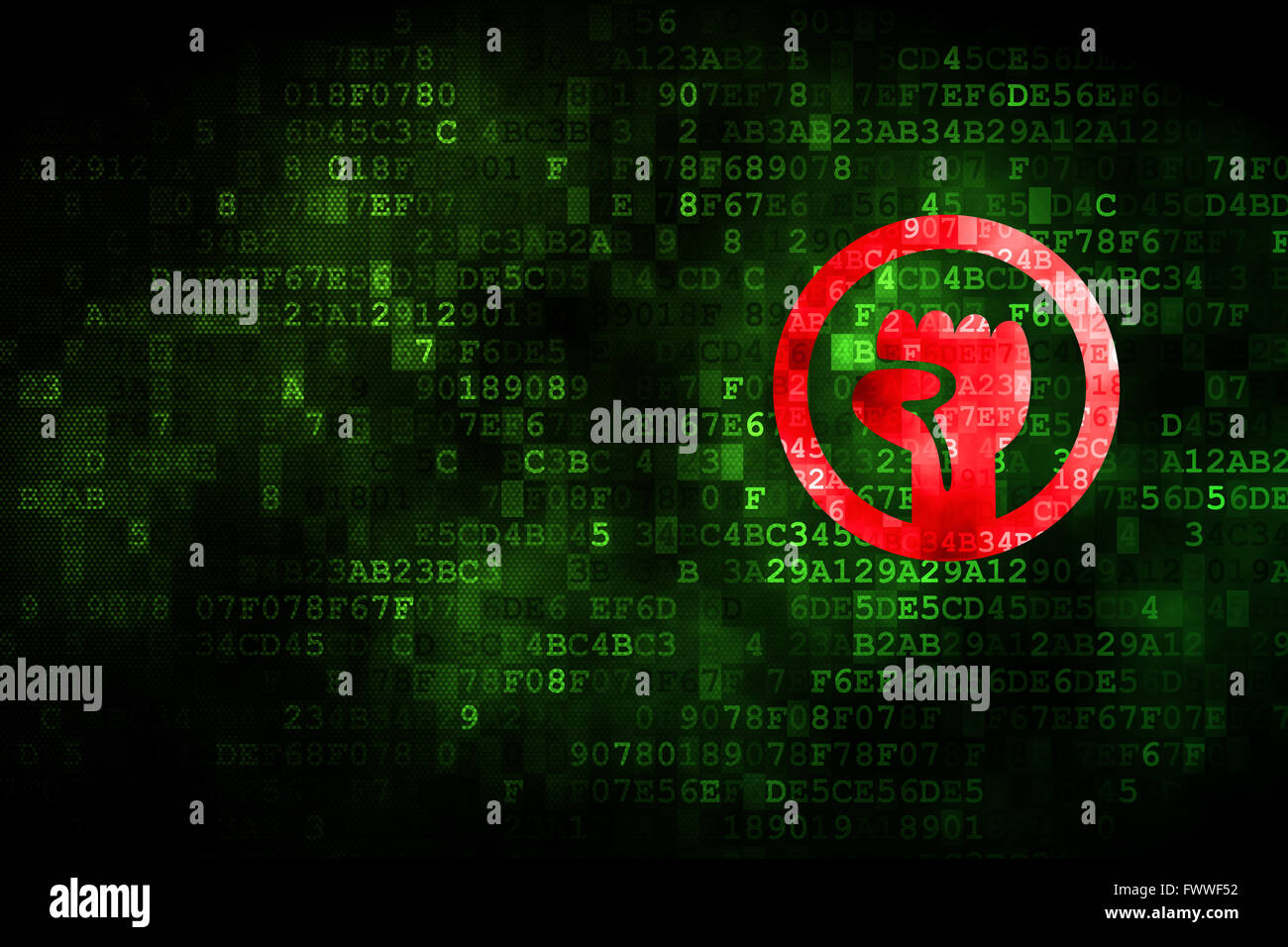 Political concept: Uprising on digital background Stock Photo - Alamy