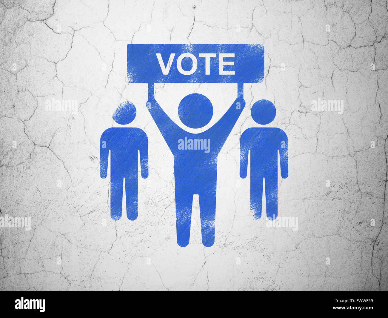 Politics concept: Election Campaign on wall background Stock Photo - Alamy