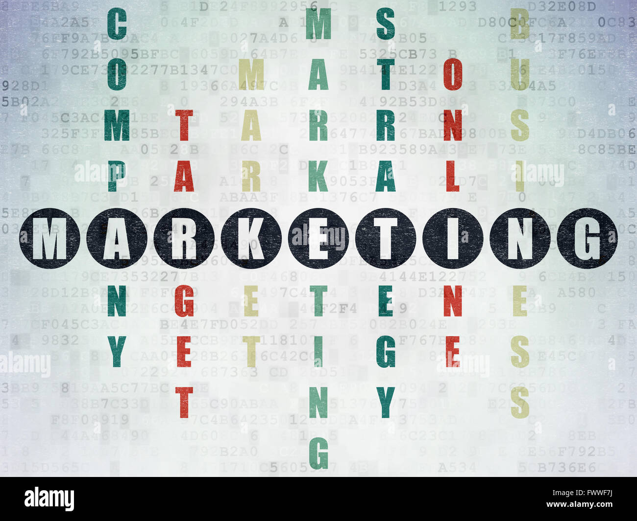 Marketing concept: Marketing in Crossword Puzzle Stock Photo - Alamy