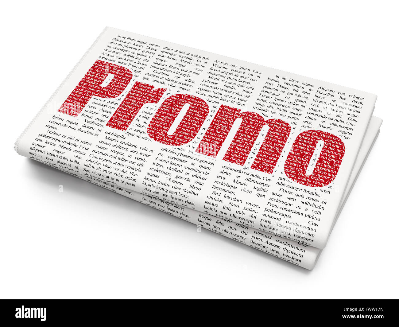 Marketing concept: Promo on Newspaper background Stock Photo - Alamy