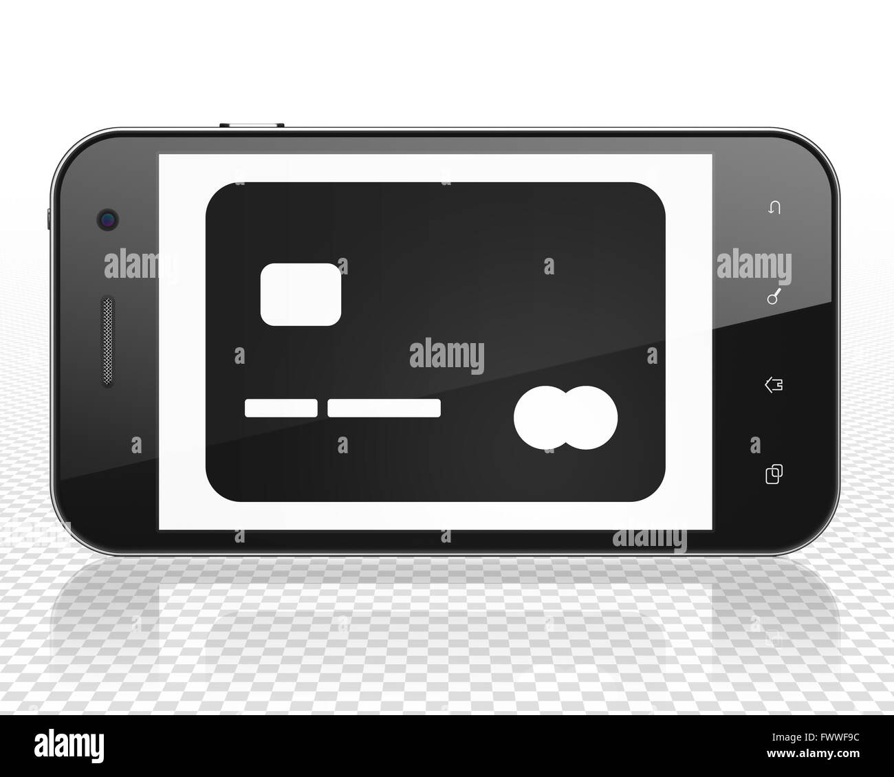 Finance concept: Smartphone with Credit Card on display Stock Photo - Alamy
