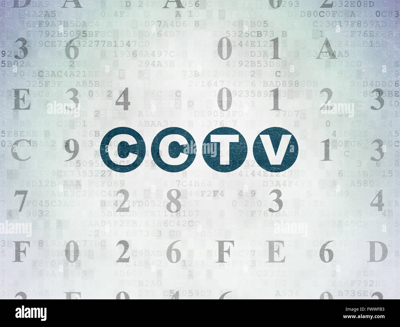 Protection concept: CCTV on Digital Paper background Stock Photo - Alamy