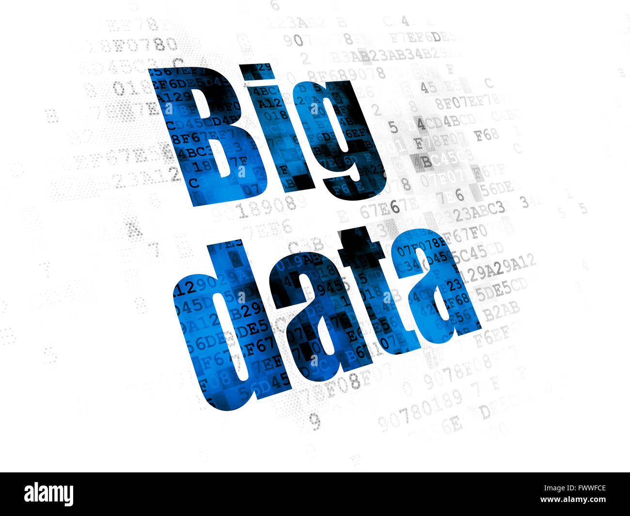 Data concept: Big Data on Digital background Stock Photo - Alamy