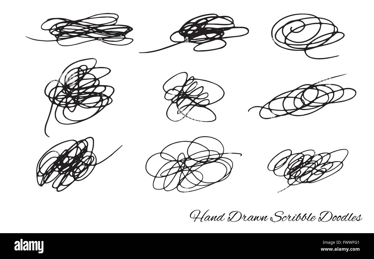 Scribble drawings vector vectors hi-res stock photography and images ...