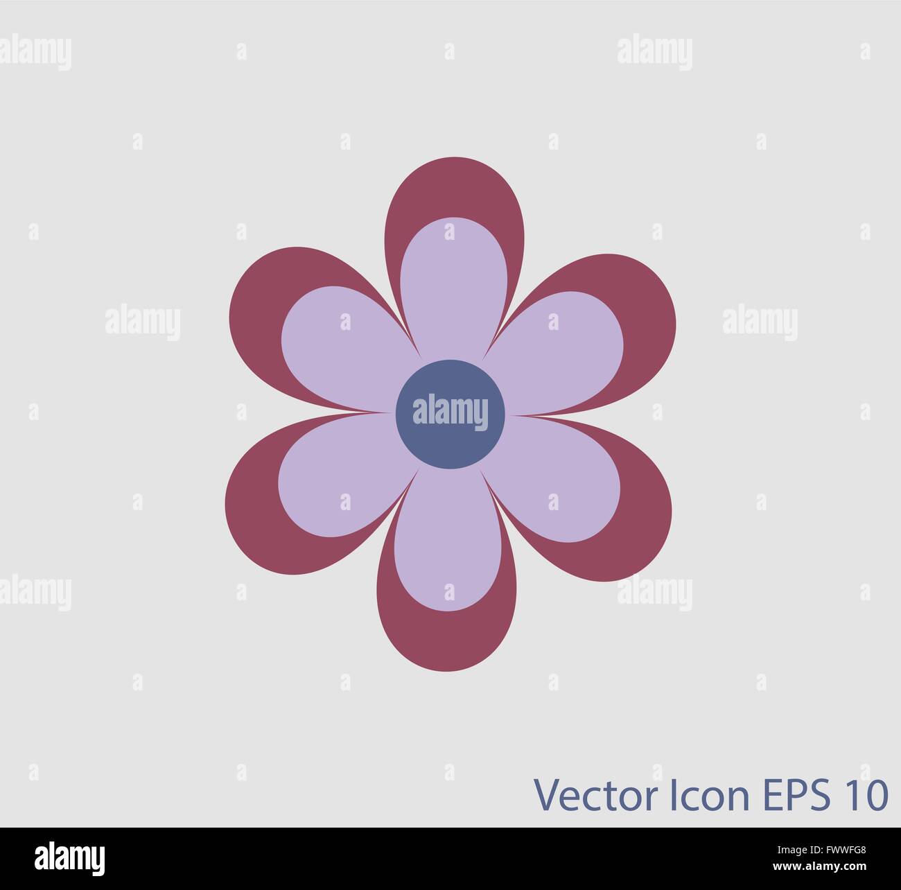 Illustration simple flower hi-res stock photography and images - Alamy