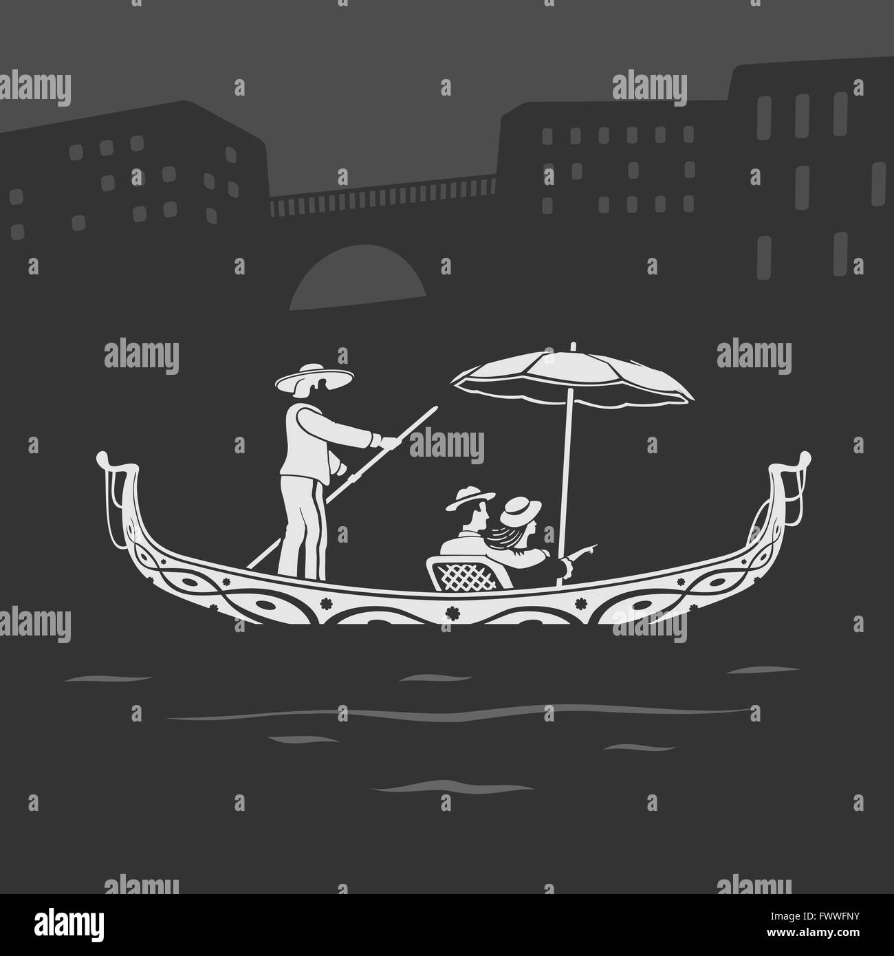 Venice water transport Stock Vector Images - Alamy