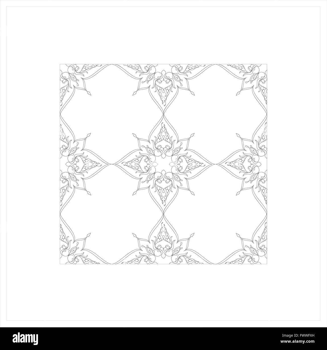 Islamic tile art Stock Vector Images - Alamy
