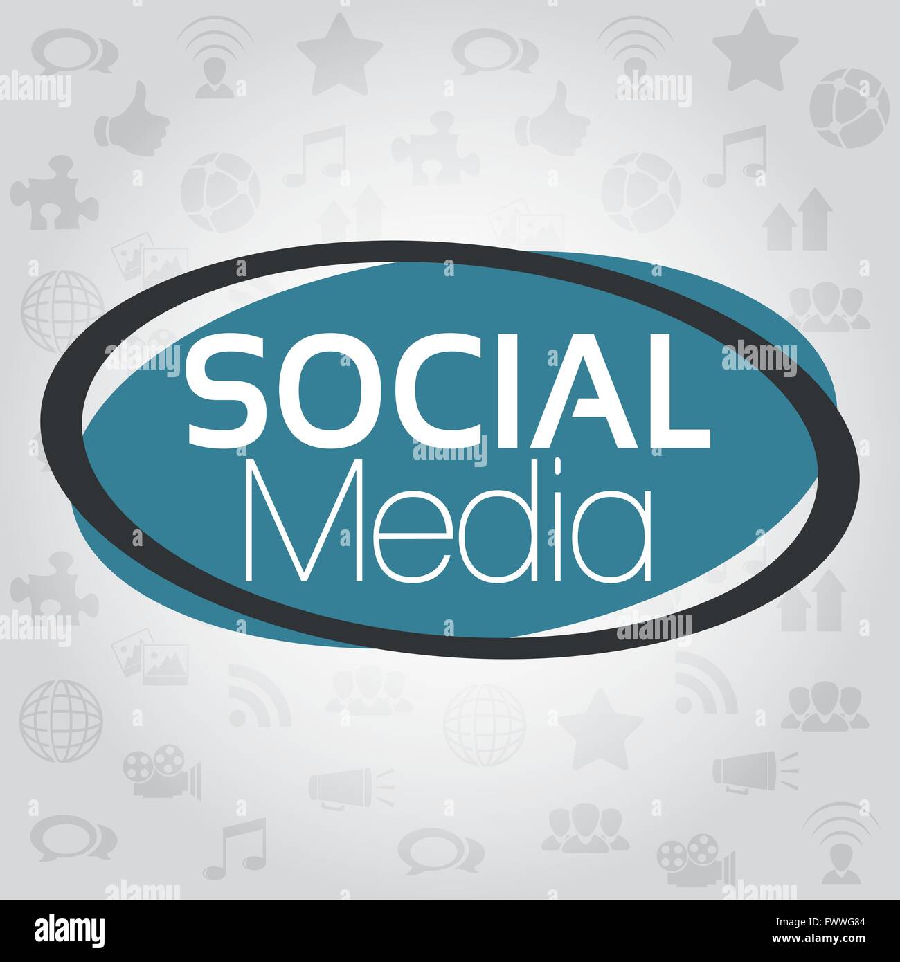 Illustration Vector Graphic Social Media for the creative use in ...