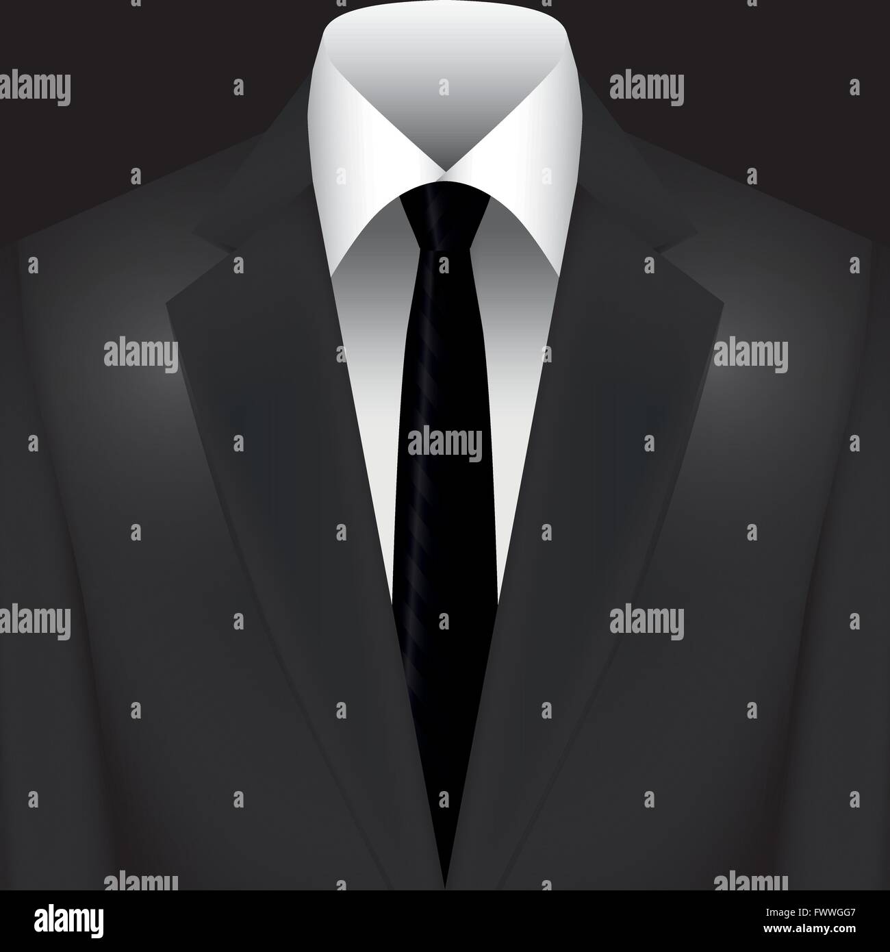 Illustration Vector Graphic Suit with Tiefor the creative use in ...