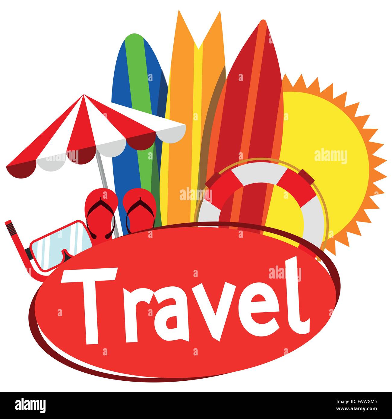 Illustration Graphic Vector Summer, Travel, Holiday for different ...